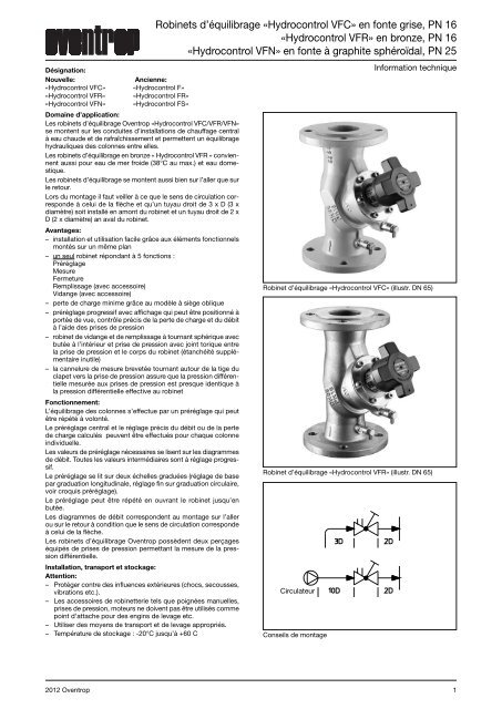 Hydrocontrol VFR - Oventrop