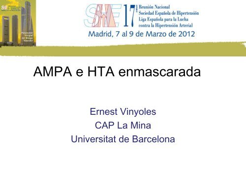 AMPA e HTA enmascarada - Esthen. Hipertension Arterial ...