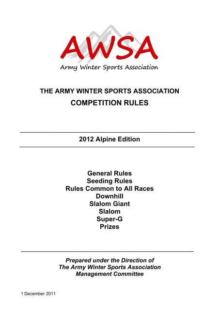 2012 AWSA Competition Rules PDF