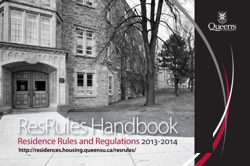 Residence Rules Handbook 2013-2014 - Residences - Queen's ...