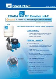 EBARA PUMPS e.CATALOGUE