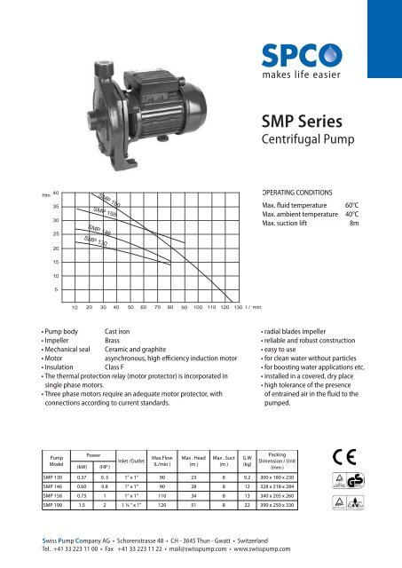 SMP Series - Swisspump