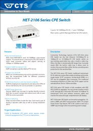 HES-3106 Series Managed CPE Switch - connection technology ...