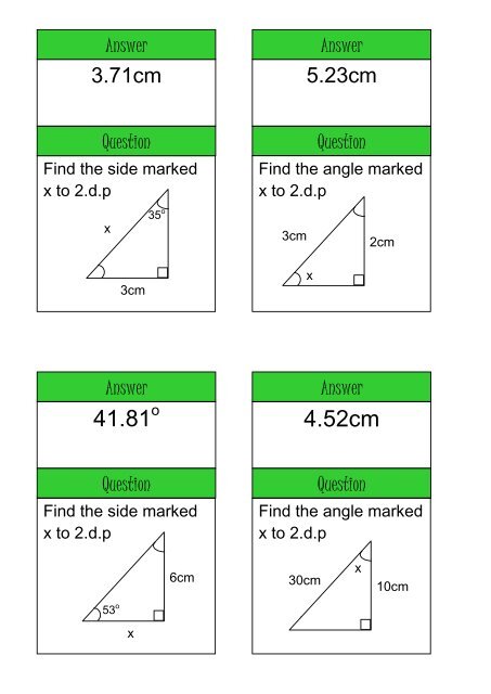trigonometry - Mr Barton Maths