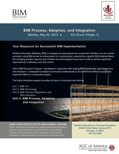 Unit 4: BIM Process Adoption and Integration