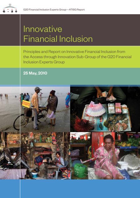 Principles and Report on Innovative Financial Inclusion - GPFI