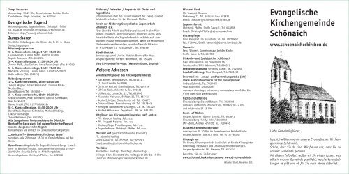 Flyer - SchÃ¶naicher Kirchen