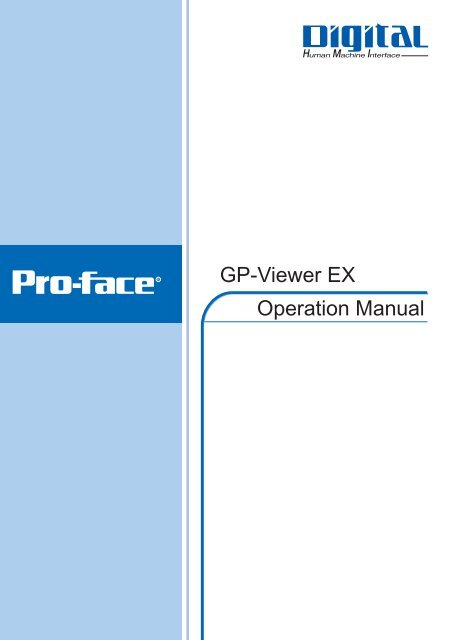 GP-Viewer EX Operation Manual - Pro-face America HMI Store