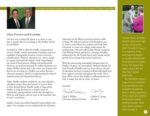 The Hadley School for the Blind