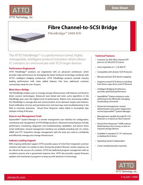 Fibre Channel-to-SCSI Bridge