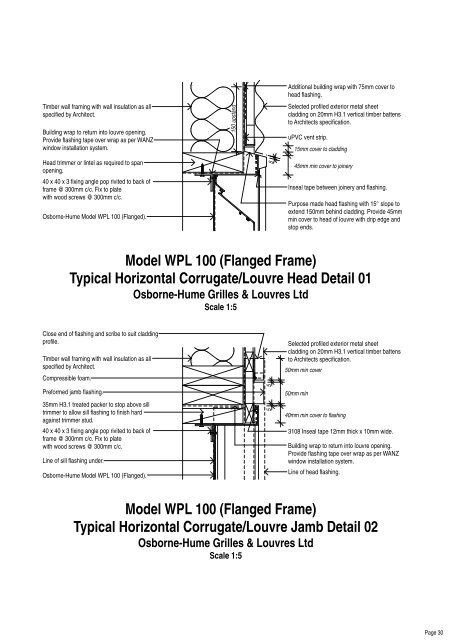 Model WPL 100 (Flanged Frame) - Osbournes Ltd