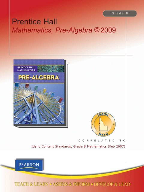 Prentice Hall Mathematics, Pre-Algebra