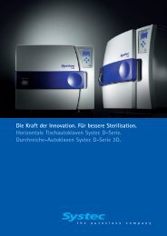 Autoklaven Systec V-Serie.