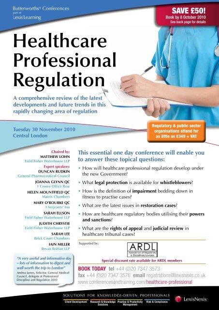 Healthcare Professional Regulation - Matrix Chambers