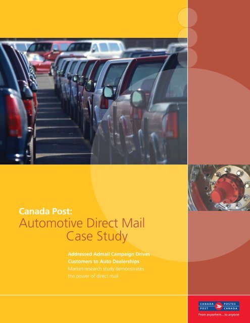 Canada Post â Automotive Direct Mail Case Study