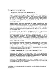 APPENDIX 23: Stakeholder Matrix - Citizen Report Card