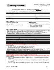BIB Application Forms for Sole Proprietorship (PDF) - Maybank