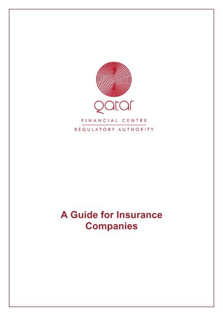A Guide for Insurance Companies - Qatar Financial Centre ...