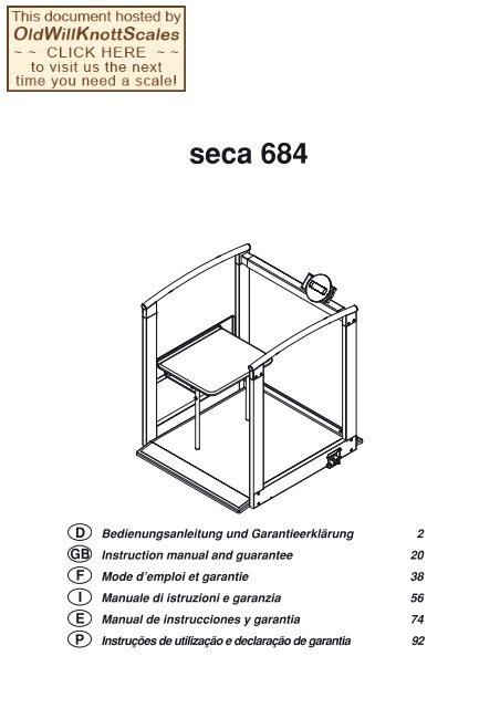 seca 684 - Scale Manuals