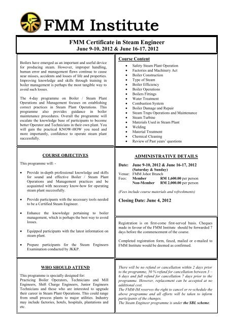 Steam Engineering Certificate ITZ'AT Steam Academy Vacancy Notice