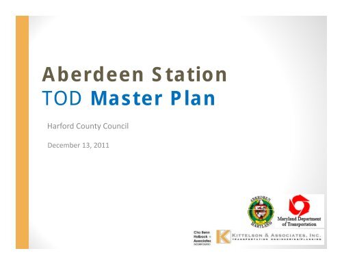 Aberdeen Station TOD Master Plan - Maryland Department of ...