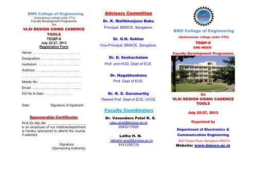 FDP on VLSI design using cadence tools - BMS College of ...