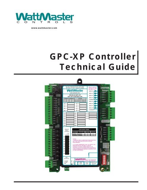 GPC-XP Controller Technical Guide - Orion Control Systems