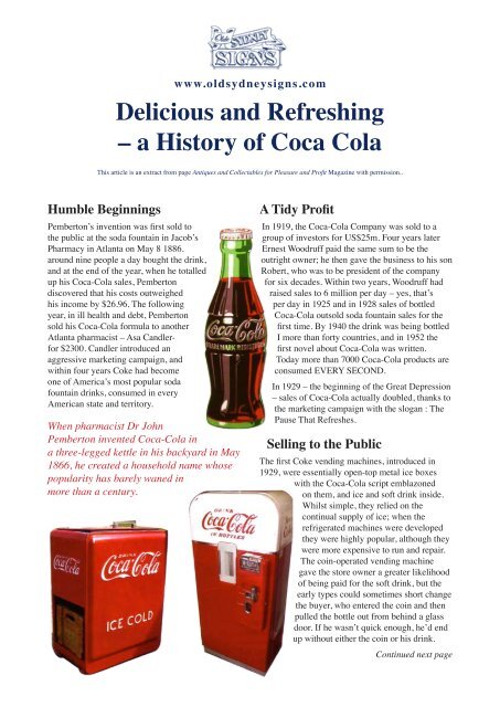 Who Invented Coca Cola Soft Drink