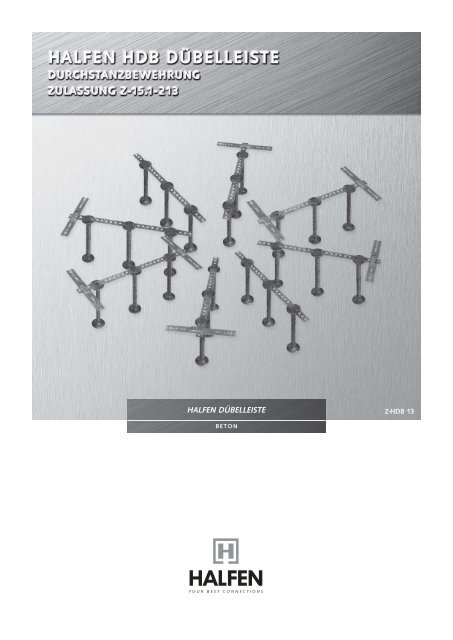 HALFEN HDB DÃ¼belleiste - Zulassung Z-15.1-213 - Vbbf.de