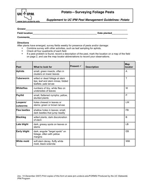 example form - UC Statewide IPM Program