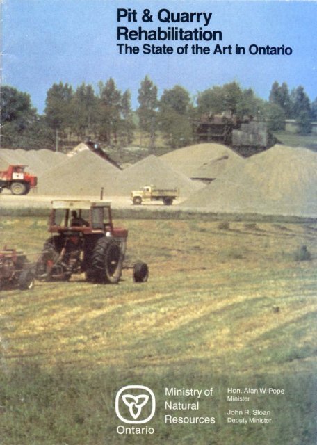 Pit & Quarry Rehabilitation - The Ontario Aggregate Resources ...