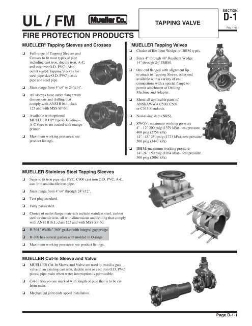 UL / FM - Mueller Co.