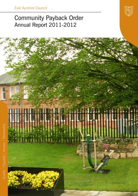 Community Payback Order - East Ayrshire Council