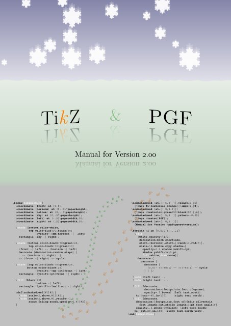 Tikz and pgf - School of Mathematics