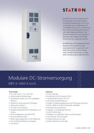 DOWNLOAD DATASHEET S2100 S2300 Industrial UPS - Statron
