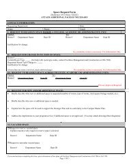 Space Request Form - Facilities