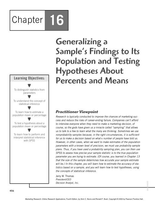 Chapter 16 - Pearson Learning Solutions