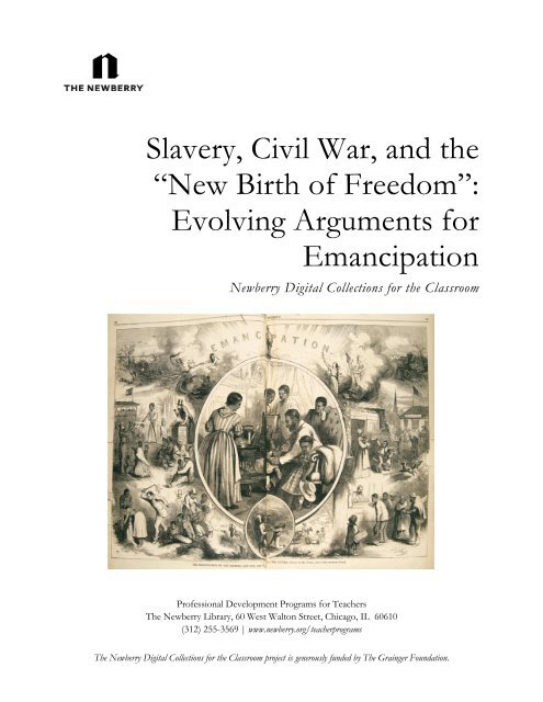 Slavery, Civil War, and the - Digital Resources and Publications ...