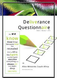 Three stages of bondage - Aliveministries-sa.org