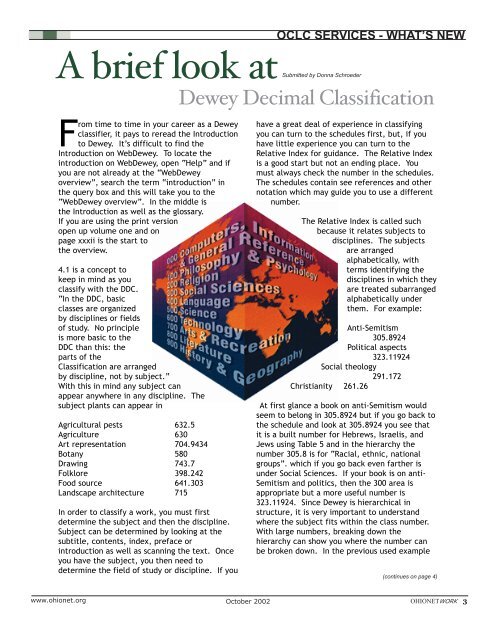 Dewey Decimal Classification - cerem