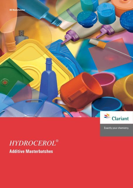 HYDROCEROL Additive Masterbatches - Clariant