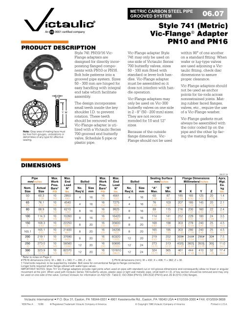 Vic-Flange® Adapters Victaulic, 50% OFF
