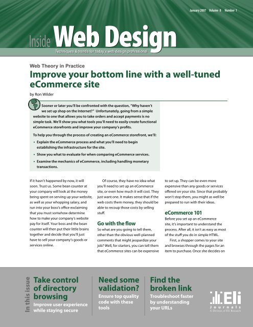 Improve your bottom line with a well-tuned ... - Eli Journals