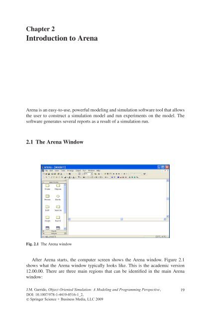 Chapter 2 Introduction to Arena - ODBMS.org