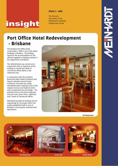 Port Office Hotel Redevelopment - Brisbane - Meinhardt