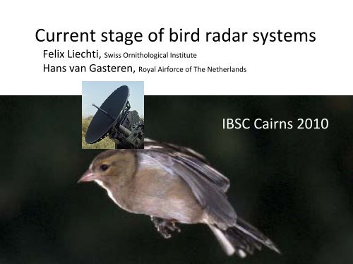 Current stage of bird radar systems