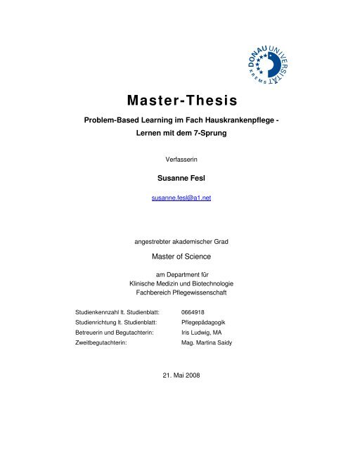 Master-Thesis