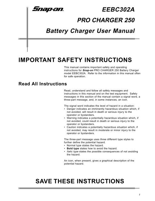 User Manual PDF - Snap-on