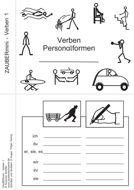 Verben Personalformen - Zaubereinmaleins