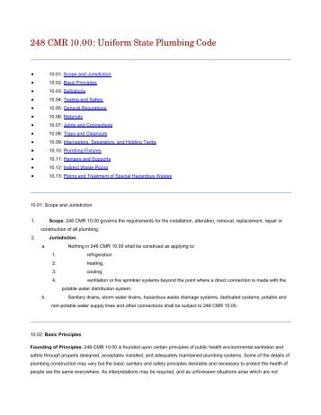 Uniform Plumbing Code Magazines
